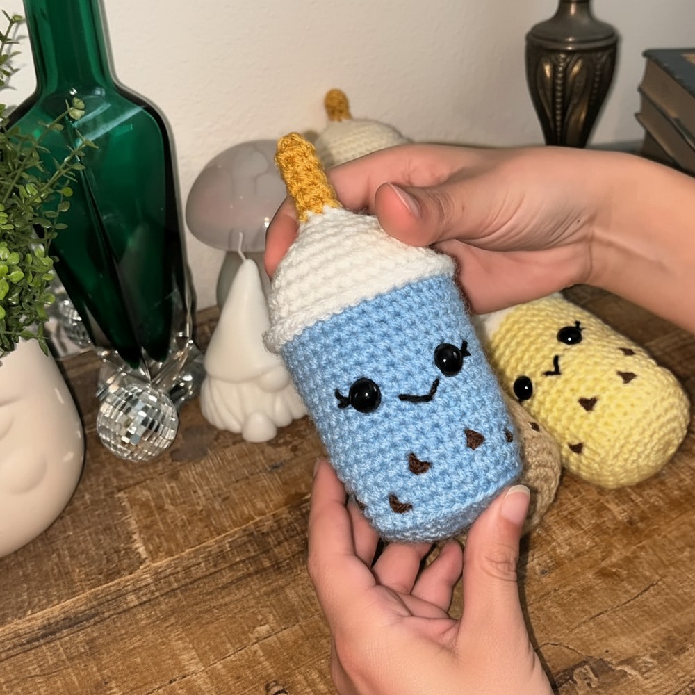 Fun Crochet Boba Plushie Pattern to Personalize Your Space - Amigurumie